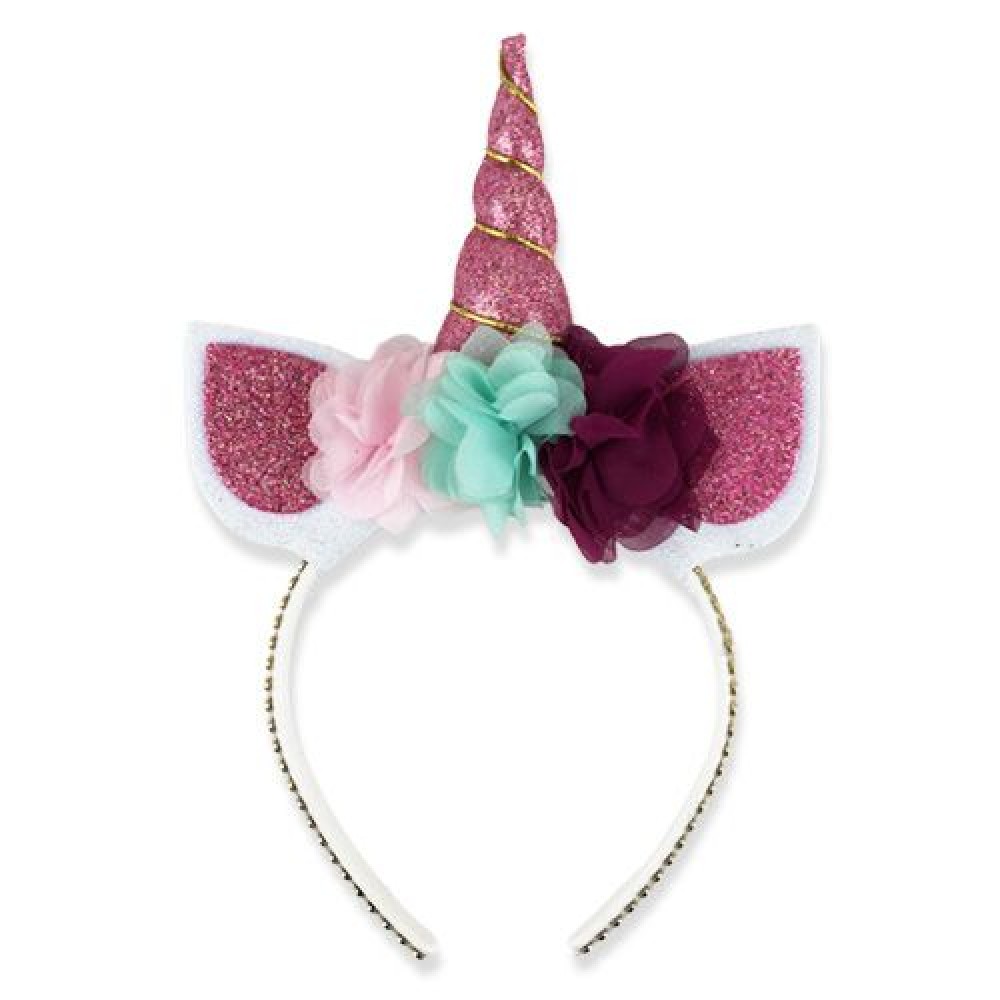 Unicorn Taç Simli Eva Pembe- Parti Dükkanım Unicorn Taç Simli Eva Pembe- Parti Dükkanım